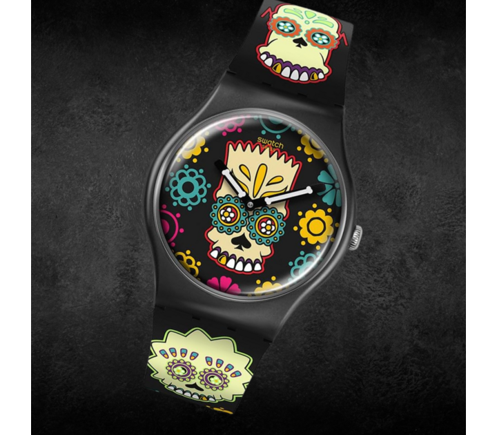 rewrite this title Swatch review Simpsons D'OH OF THE DEAD SO29Z135